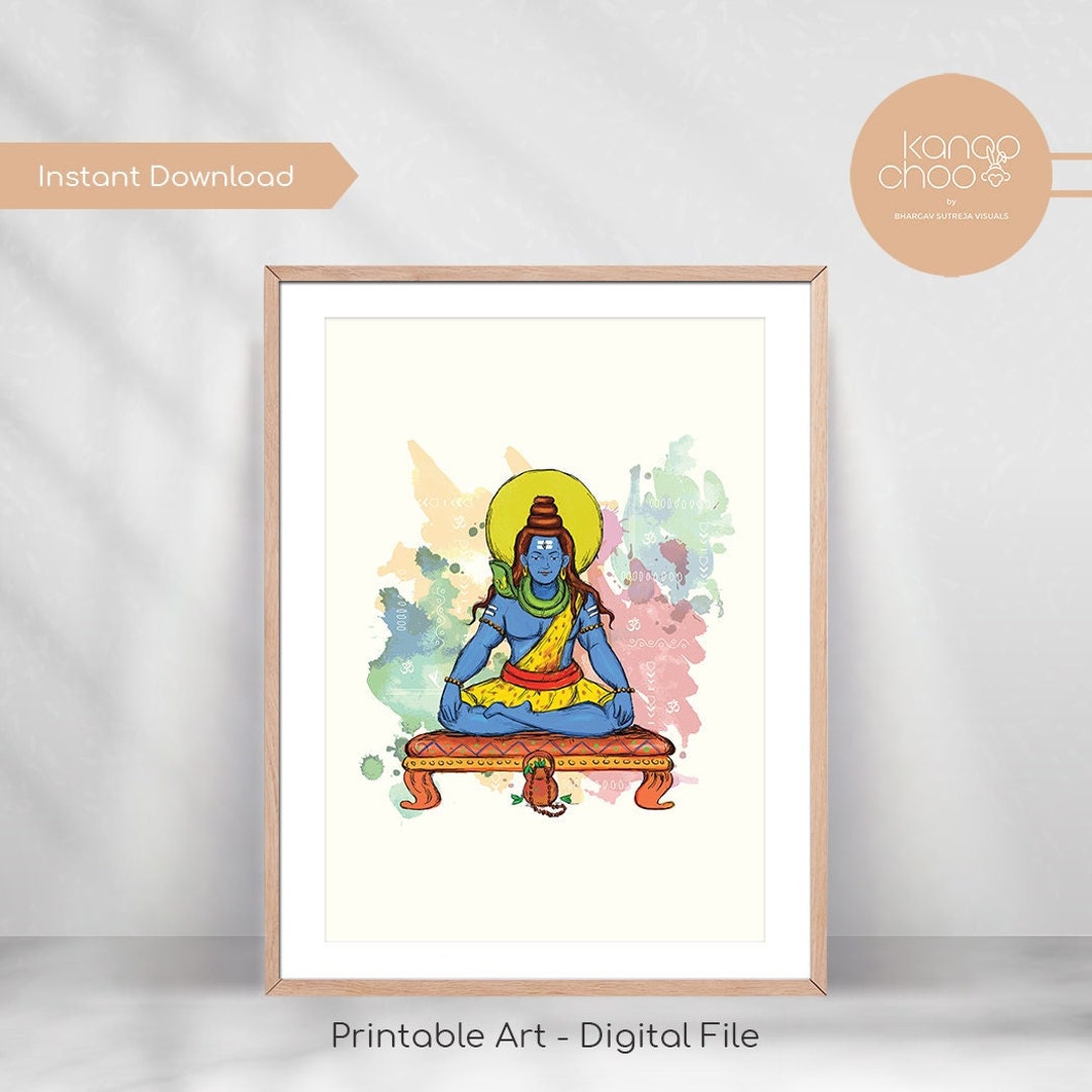 Lord Shiva, Spiritual Print, Hindu Deities, Om Namah Shivaya, Shivji ...