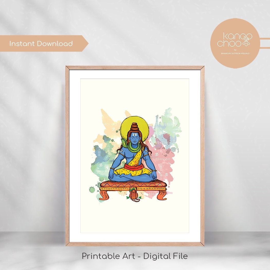 Lord Shiva, Spiritual Print, Hindu Deities, Om Namah Shivaya, Shivji ...