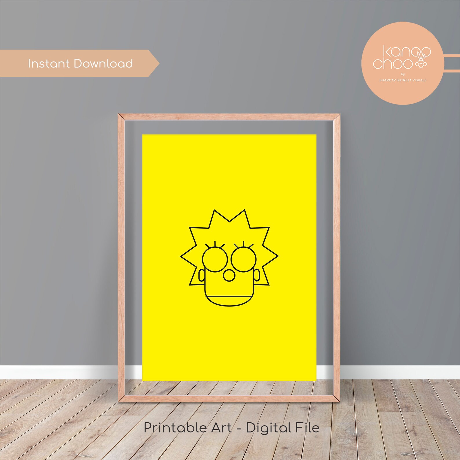 The Simpsons Print Wall Decor Simpsons Wall Art The | Etsy