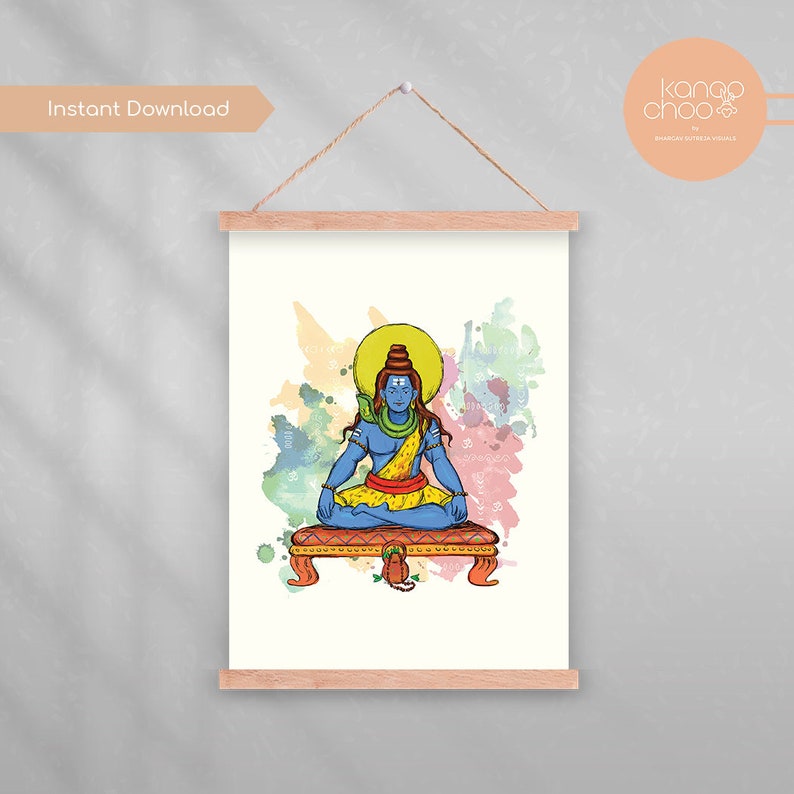 Lord Shiva, Spiritual Print, Hindu Deities, Om Namah Shivaya, Shivji ...