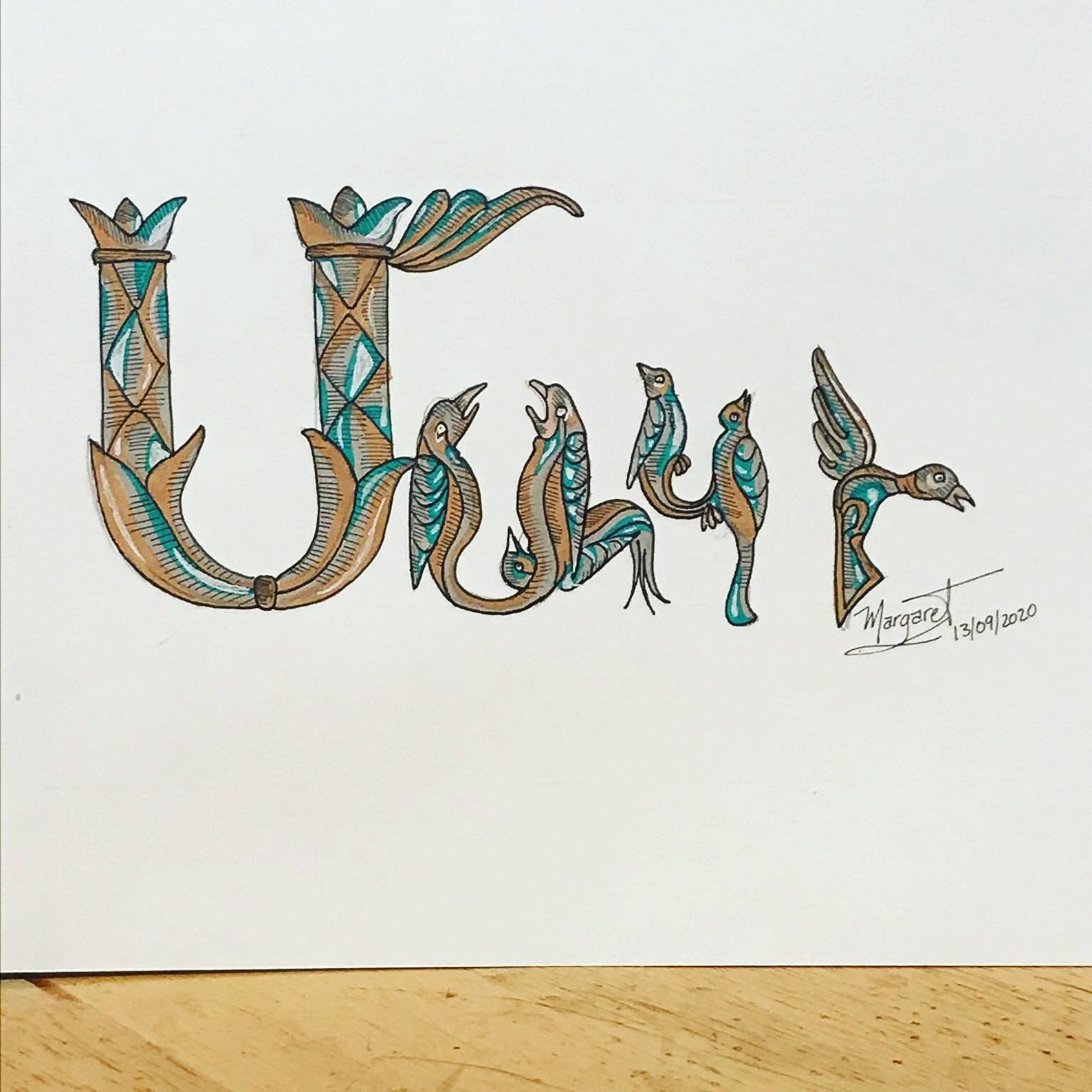 Custom Armenian Calligraphy Lettering Name - Etsy