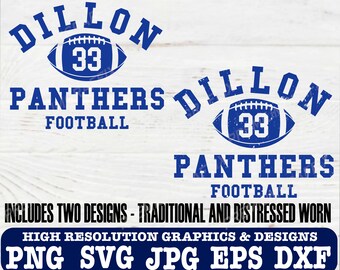 Dillon Panthers Svg - Etsy