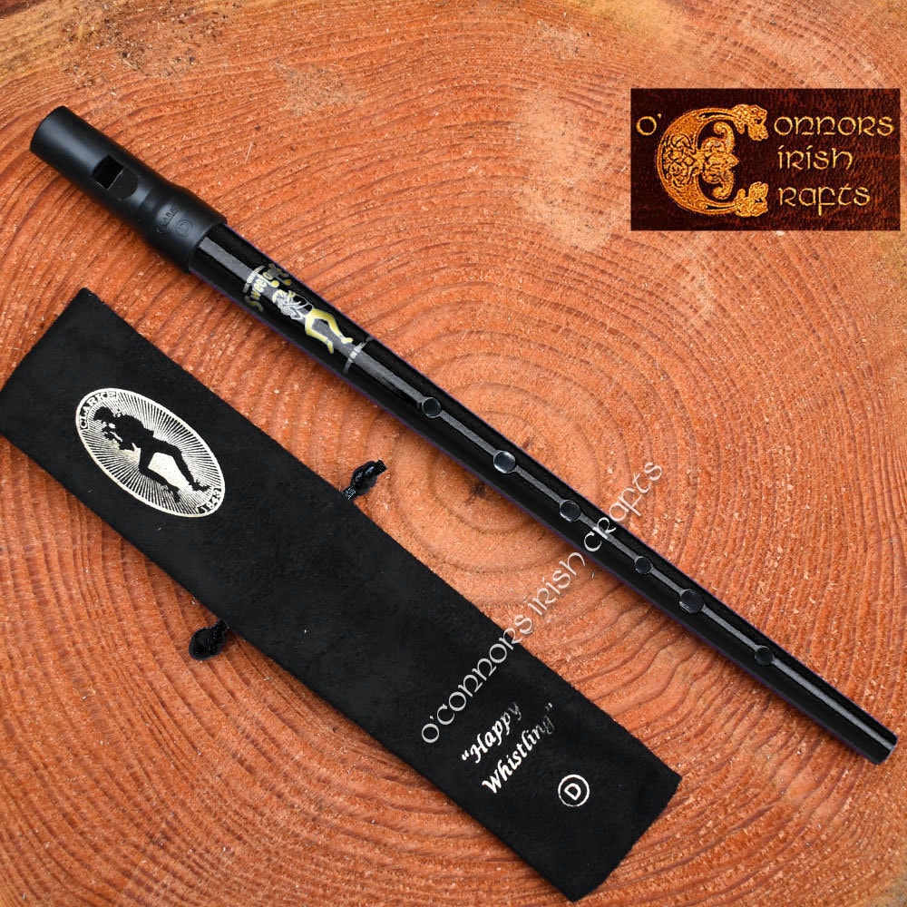 Clarke Irish Celtic Tin Penny Whistle in Key of D Black - Etsy