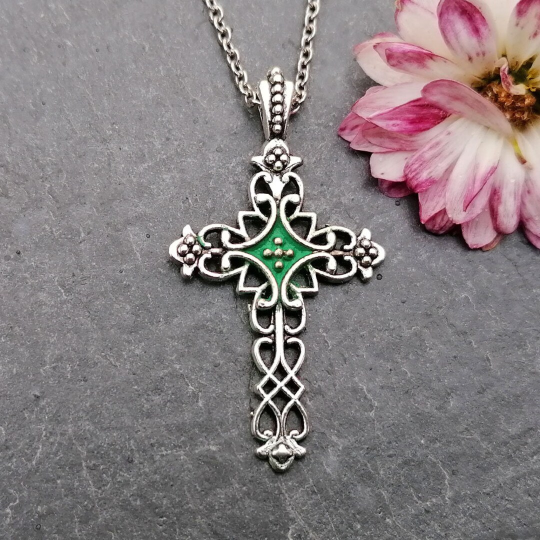 Irish Celtic Cross Crucifix Pendant / Necklace - Etsy