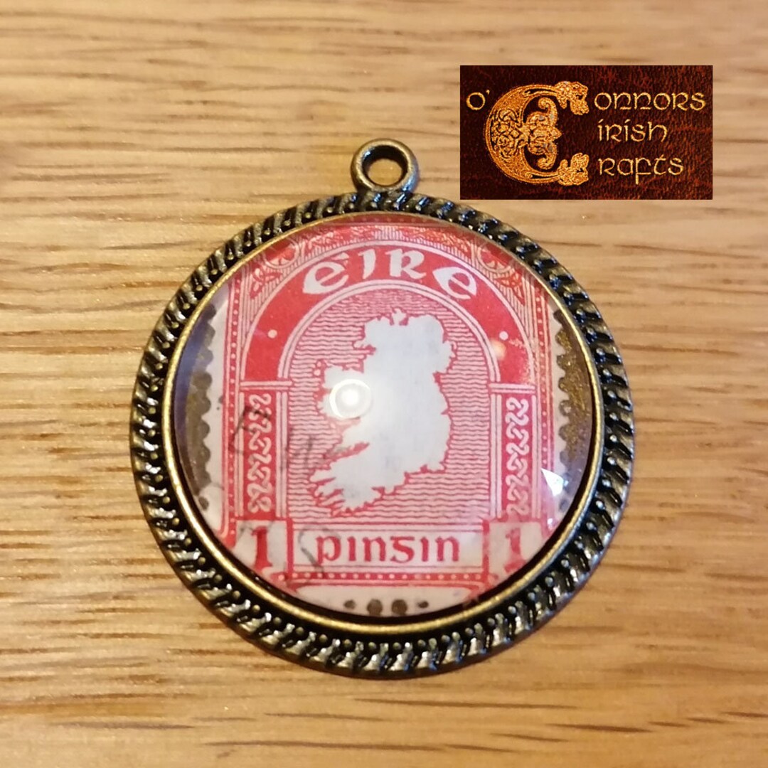 O'connors Irish / Eire Map of Ireland 1 Penny Stamp Red - Etsy