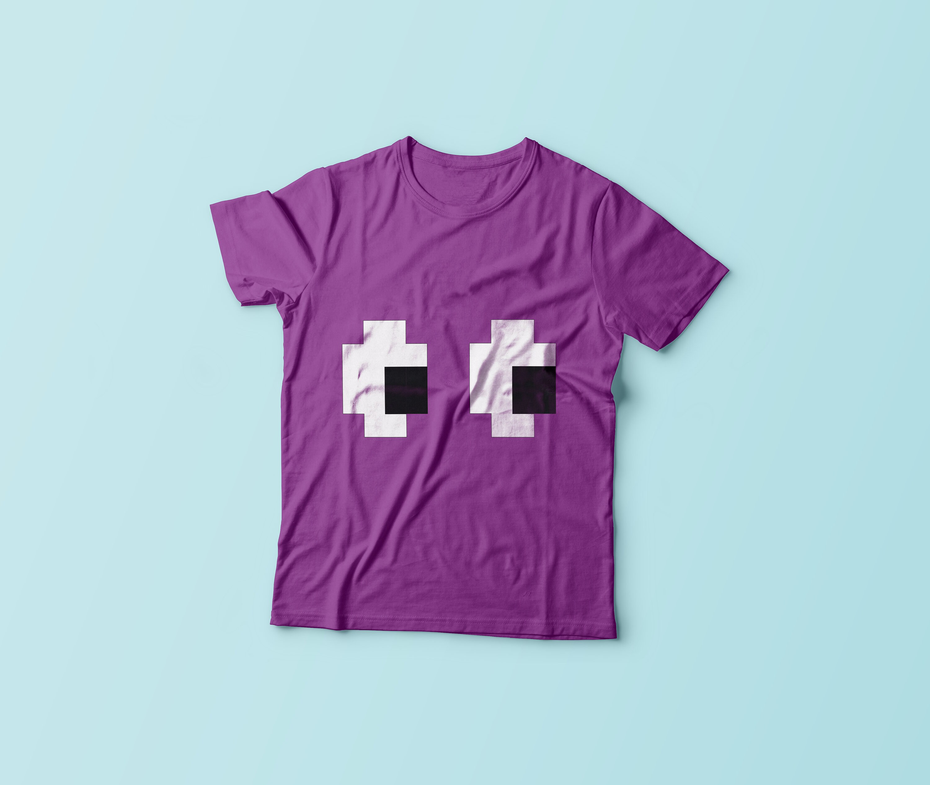 Pacman Ghost Eyes Printable Iron on For Shirts Etsy