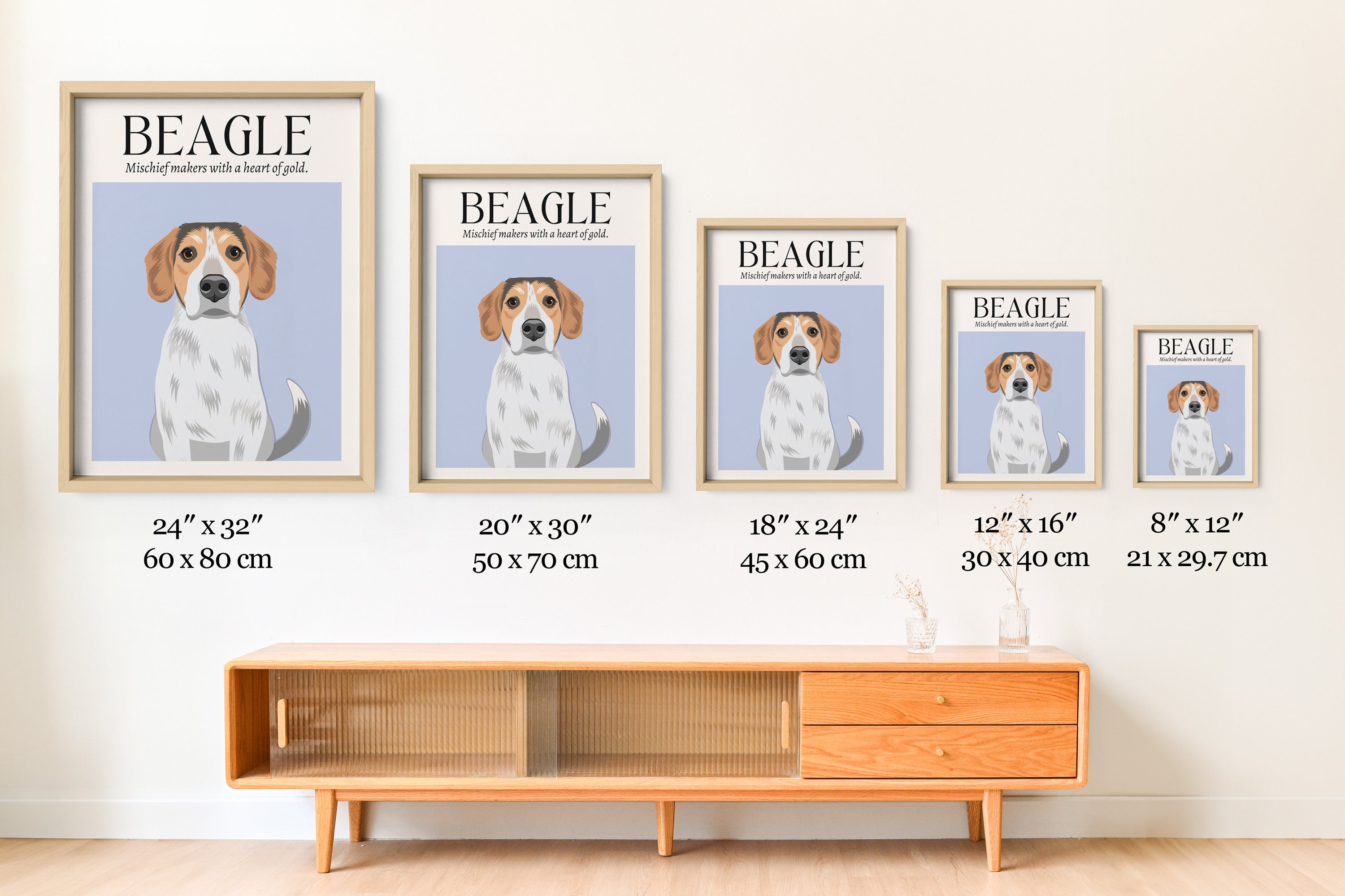 Custom Beagle Dog Portrait, Photo Illustration, Boyfriend Gift ...