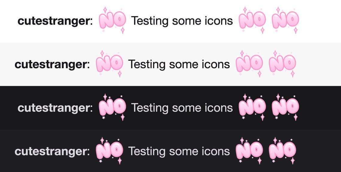 YES/NO Twitch Emote Pastel Pink / Stream Graphics / Cute / Streamer ...