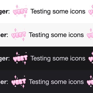 Pastel Pink Yeet Twitch Emote / Stream Graphics / Cute / - Etsy