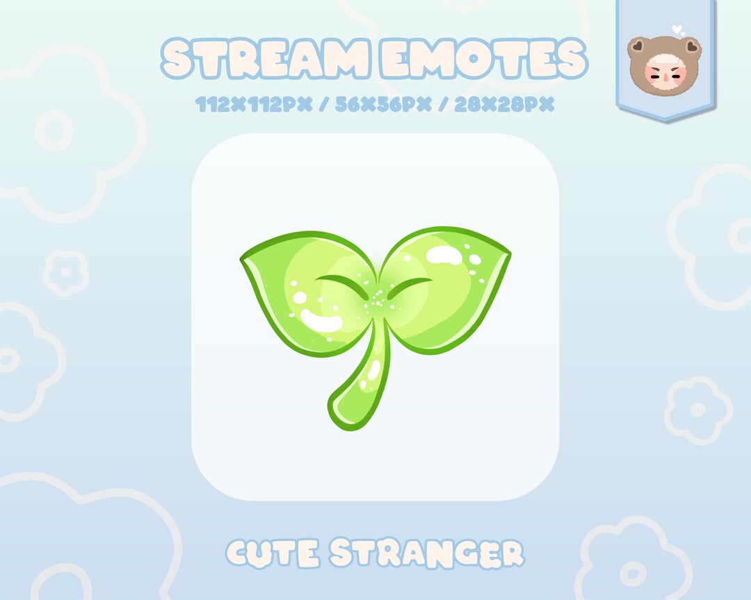 LEAF SPROUT Twitch Emote / Stream Graphics / Cute / Streamer / Sparkle ...