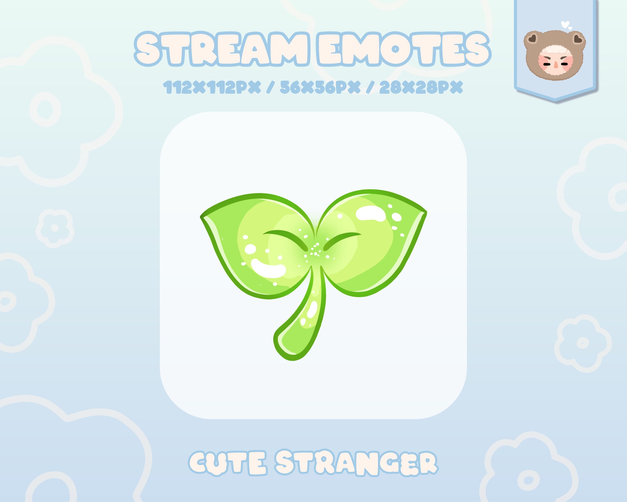 LEAF SPROUT Twitch Emote / Stream Graphics / Cute / Streamer / Sparkle ...
