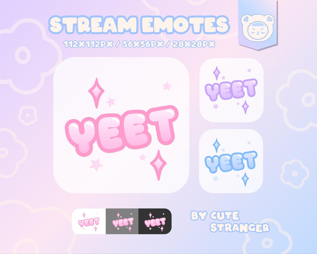 Pastel Pink YEET Twitch Emote: Streamer Graphics (digital Download) - Etsy