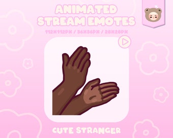 Pastel Pink Clapping Hands Animated Twitch Emote - Etsy