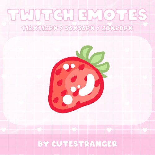 4 ANIMATED Strawberry Twitch Screens - Etsy