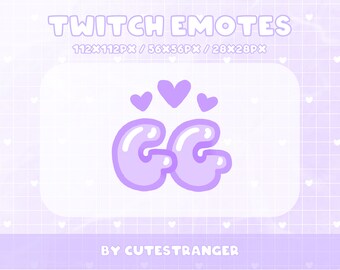 Twitch Gg Emote - Etsy
