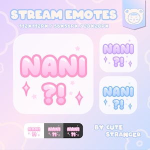 Pastel Pink Nani Twitch Emote: Streamer Graphics (digital Download) - Etsy