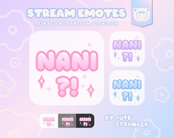 Pastel Pink Nani Twitch Emote: Streamer Graphics (digital Download) - Etsy