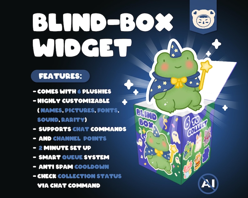 Halloween Blind Box Widget Twitch Costume Animals Animated Stream ...