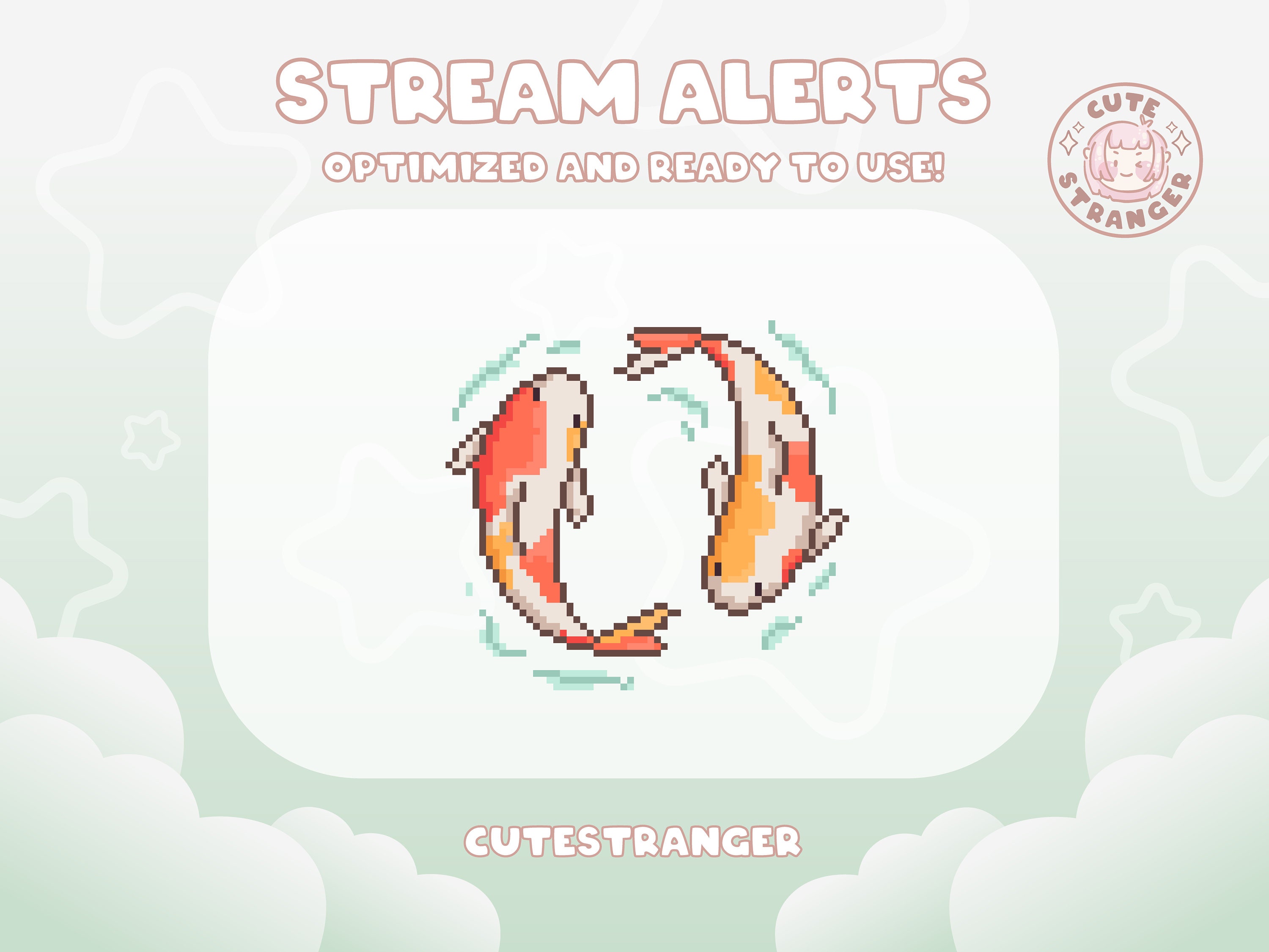 KOI Twitch Alert / Stream Graphics / Cute / Streamer /pastel ...
