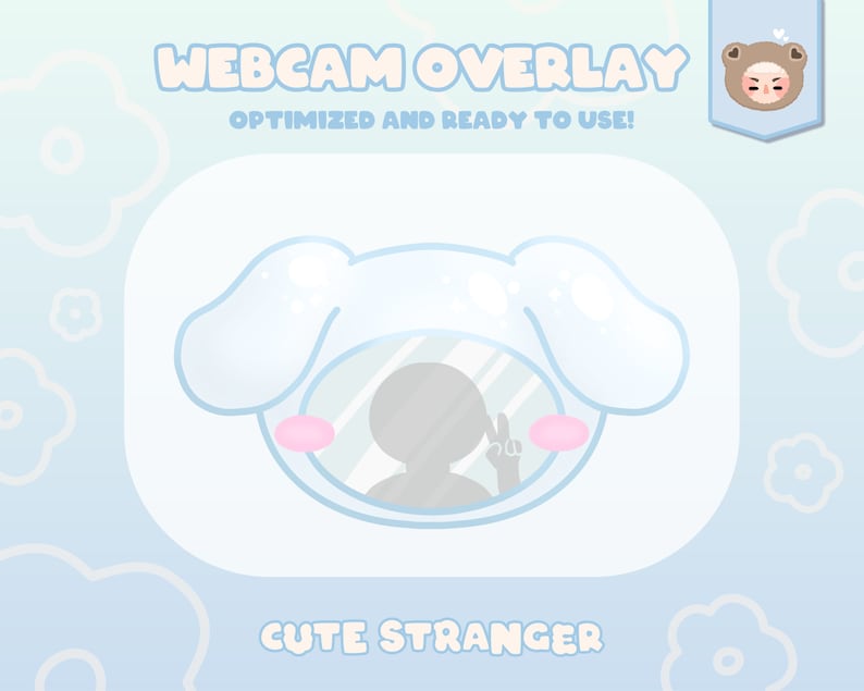 WEBCAM Twitch Overlay / Stream Graphics / Cute / Streamer / Sparkle ...