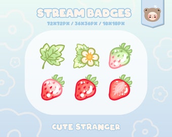 4 ANIMATED Strawberry Twitch Screens / Stream Graphics / Cute - Etsy