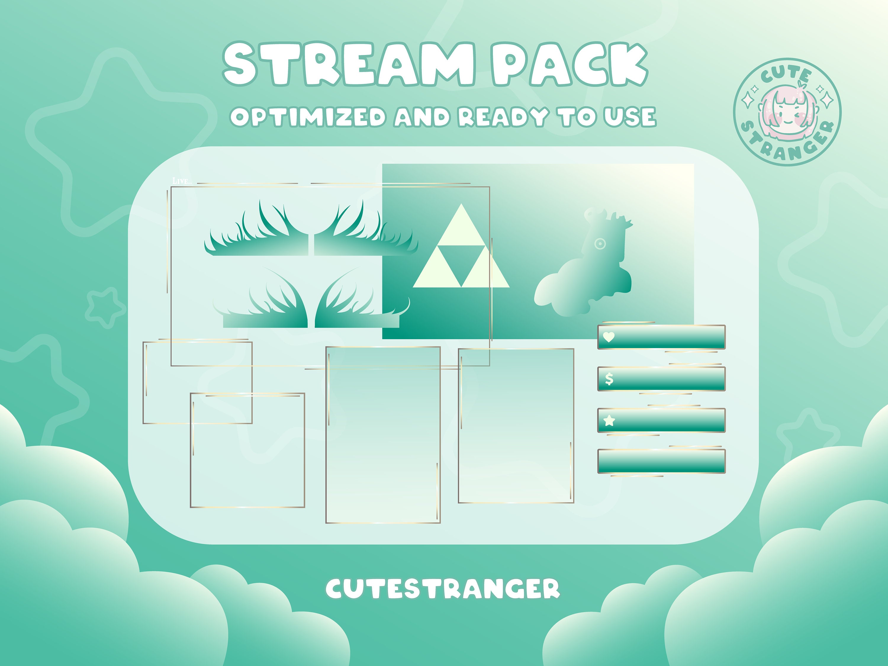 The Legend of Zelda Twitch Overlay / Stream Graphics / Cute / Streamer ...