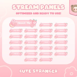 PEACH Stream Package Twitch / Stream Graphics / Cute / Streamer ...