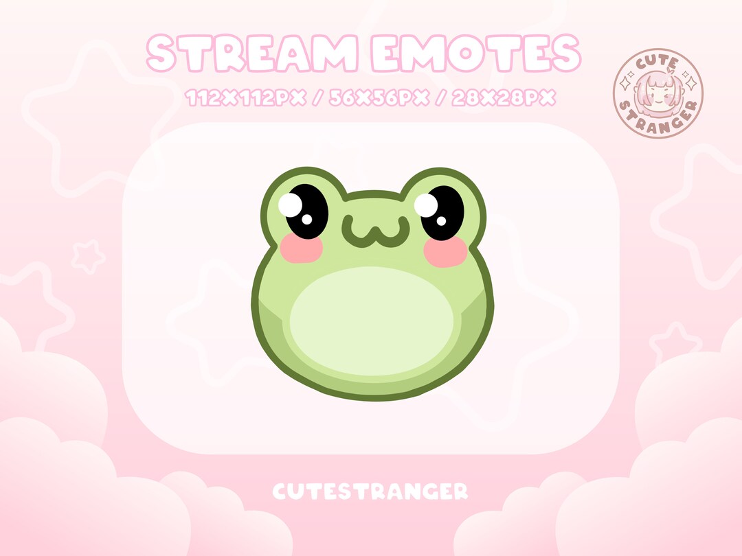 Froggy Twitch Emote / Stream Graphics / Cute / Streamer / - Etsy