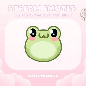 Froggy Twitch Emote / Stream Graphics / Cute / Streamer / - Etsy