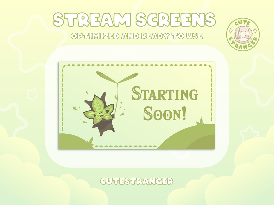 The Legend of Zelda Korok Twitch Screens / Stream Graphics / Cute ...