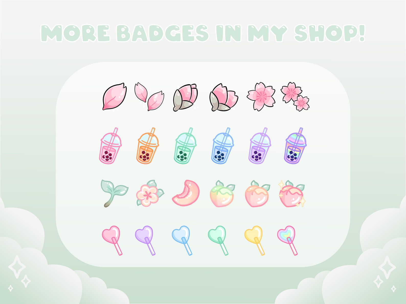 SODA CAN Twitch Badges / Stream Graphics / Cute / Streamer / Sparkle ...