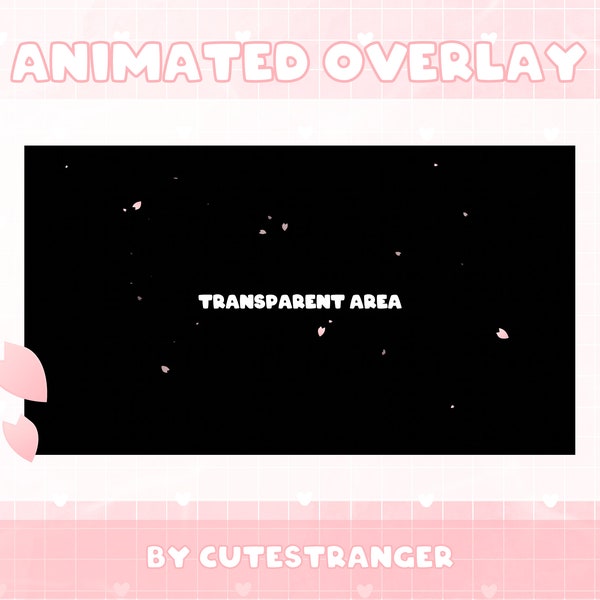 Animated Sakura Twitch Overlay - Etsy