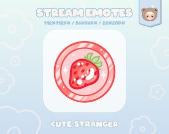 4 ANIMATED Strawberry Twitch Screens / Stream Graphics / Cute ...