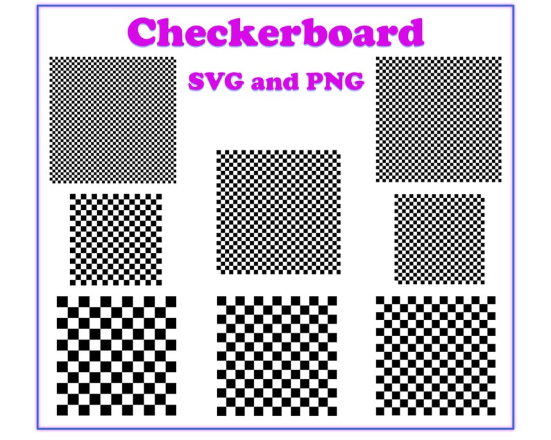 Checkerboard Pattern SVG and PNG - Etsy