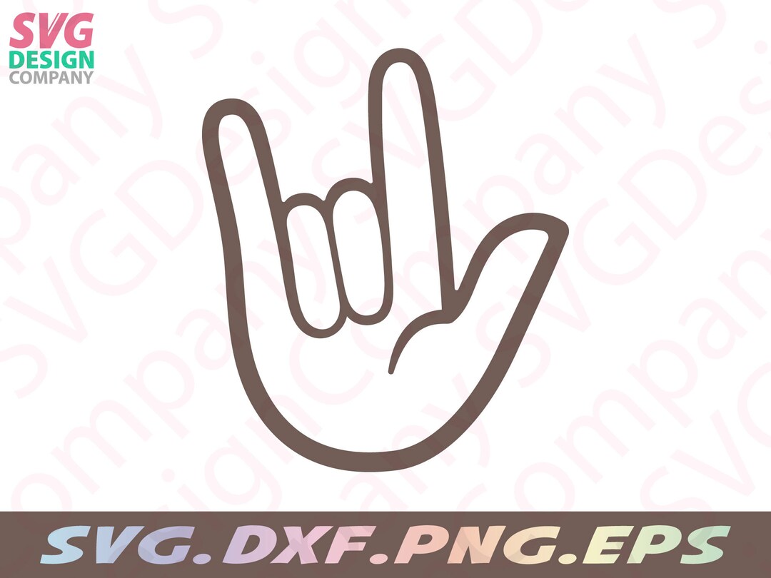 ASL I Love You Hand Sign Svg for Cricut, I Love You Sign Svg, Sign ...