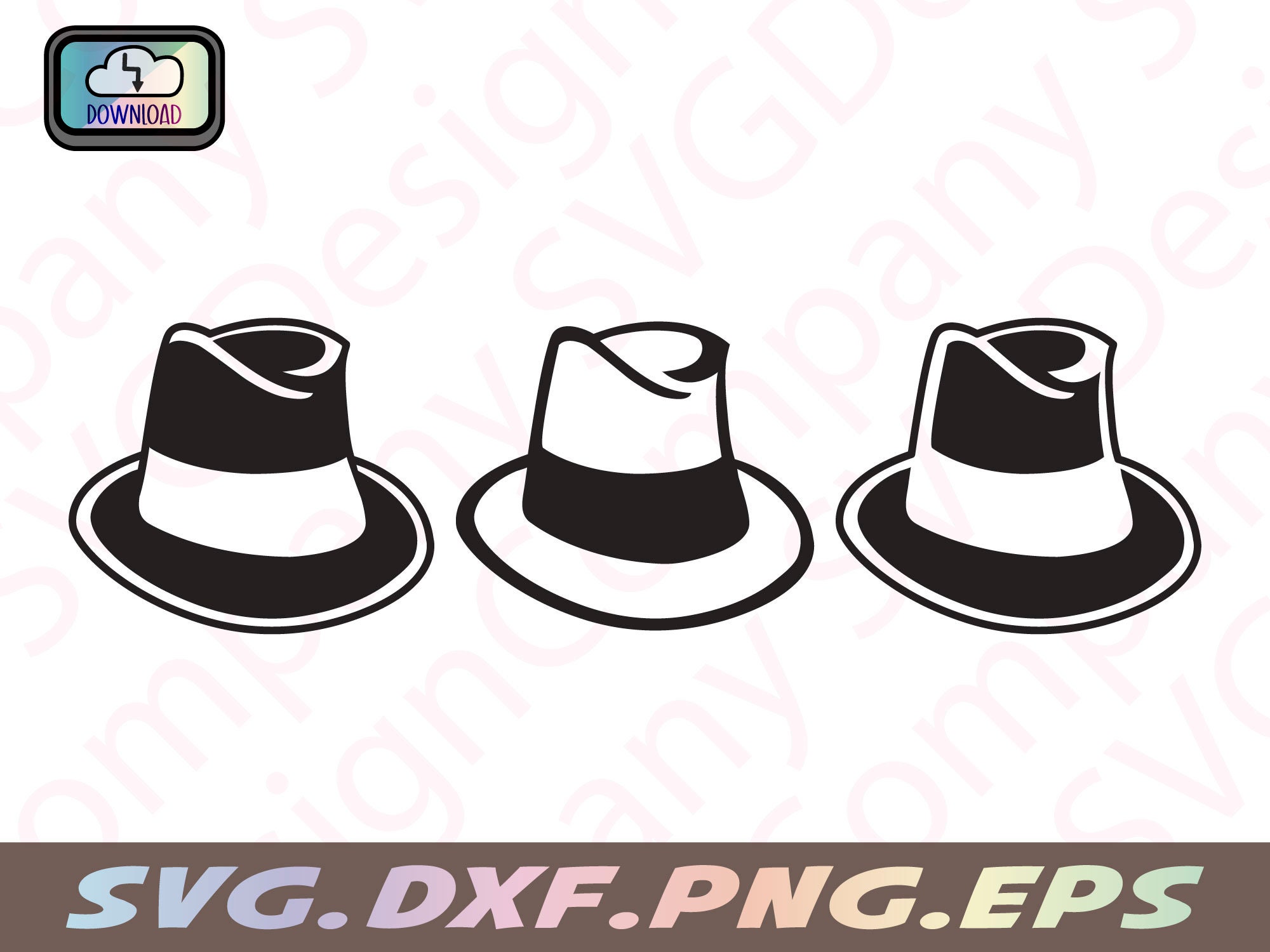 Classic Hat Svg Bundle for Cricut or Other Craft Cutting - Etsy