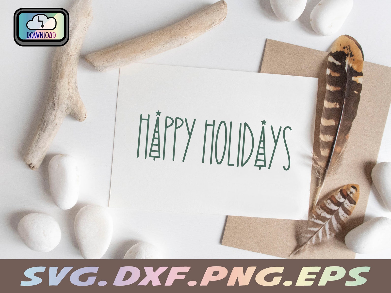 Happy Holidays Svg Happy Holidays Dxf Happy Holidays Cut - Etsy