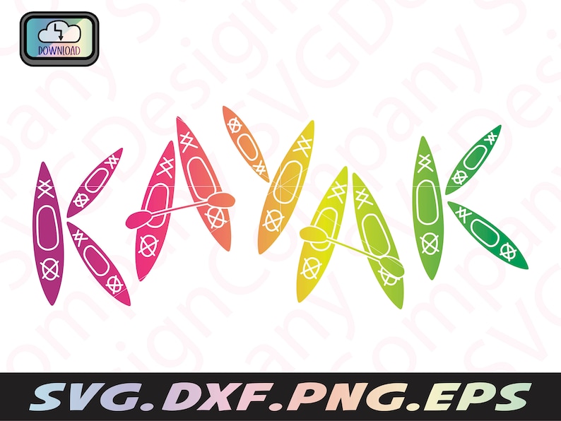 Kayak Svg for Cricut Kayak Png for Sublimation Kayak Dxf - Etsy