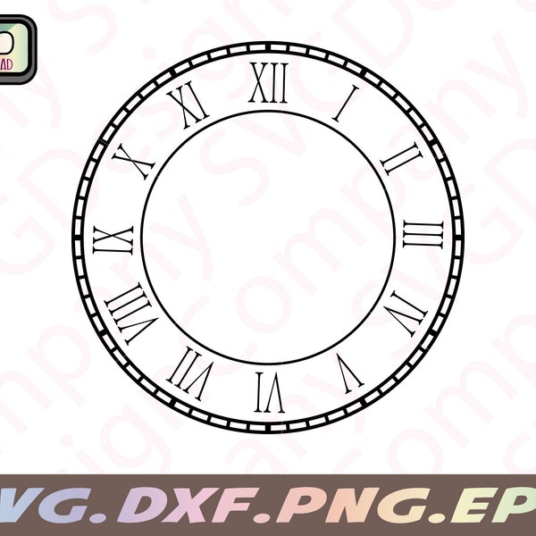 Clock Number Template - Etsy