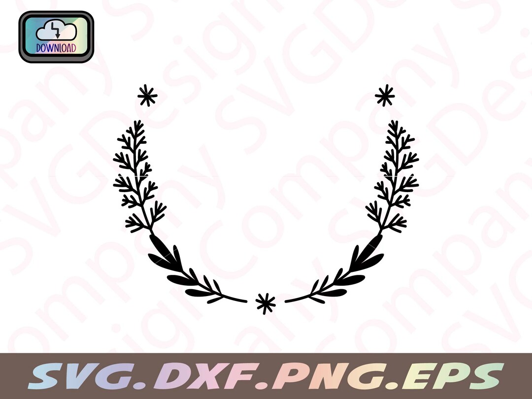 Christmas Border Svg for Round Sign, Round Christmas Wreath Svg for ...