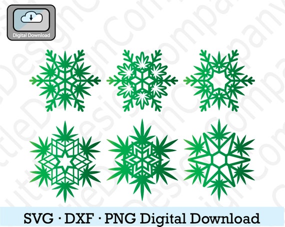 Cannabis Snowflake Svg Weed Snowflake Svg Weed Christmas | Etsy