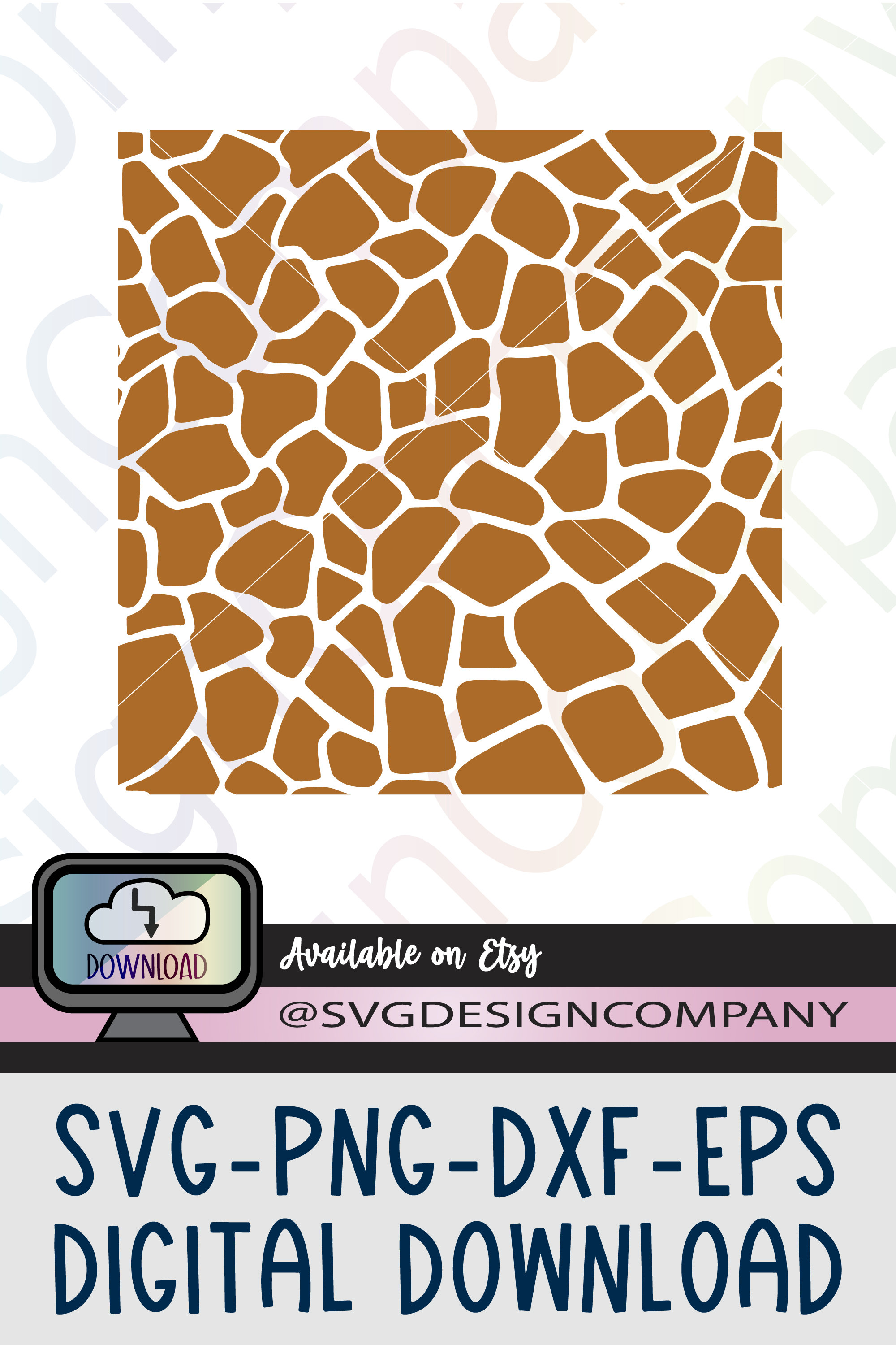 Giraffe Print Svg for Cricut Seamless Giraffe Print Svg for - Etsy