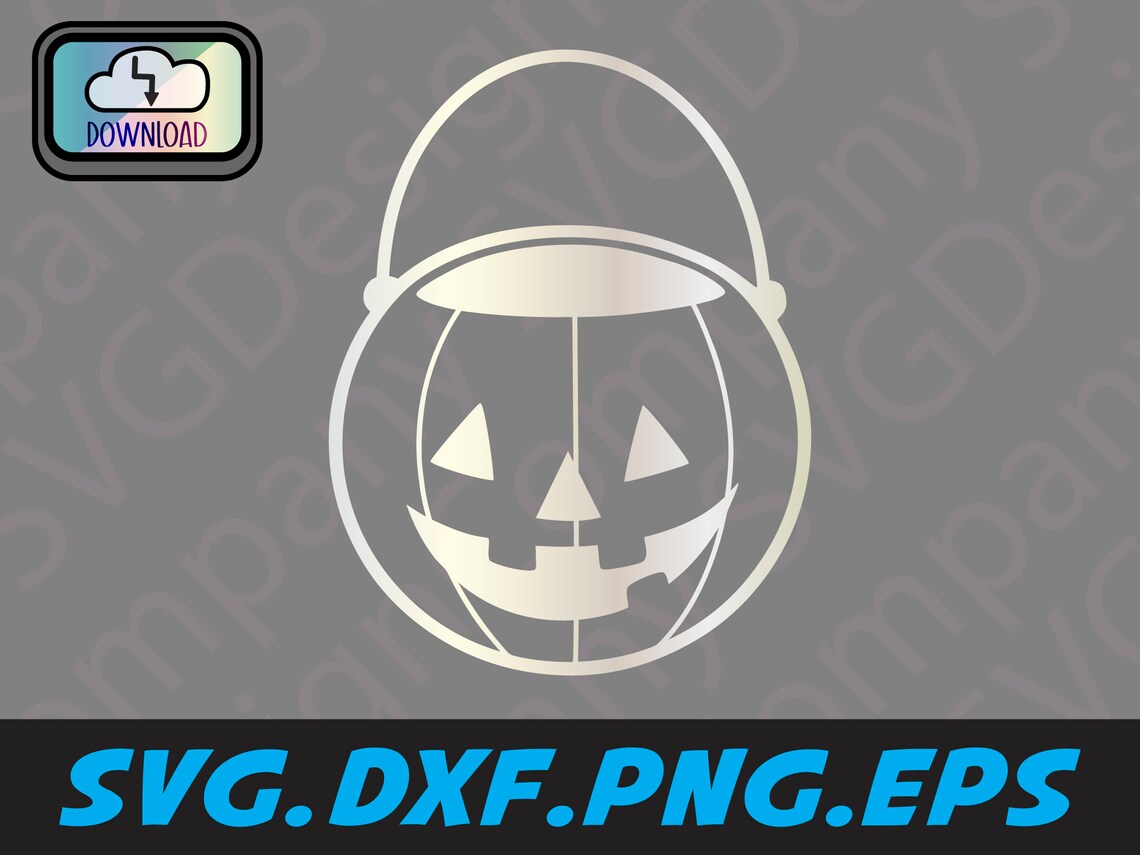Pumpkin Pail Svg, Pumpkin Pail Dxf, Pumpkin Bucket Svg, Candy Pail Svg ...