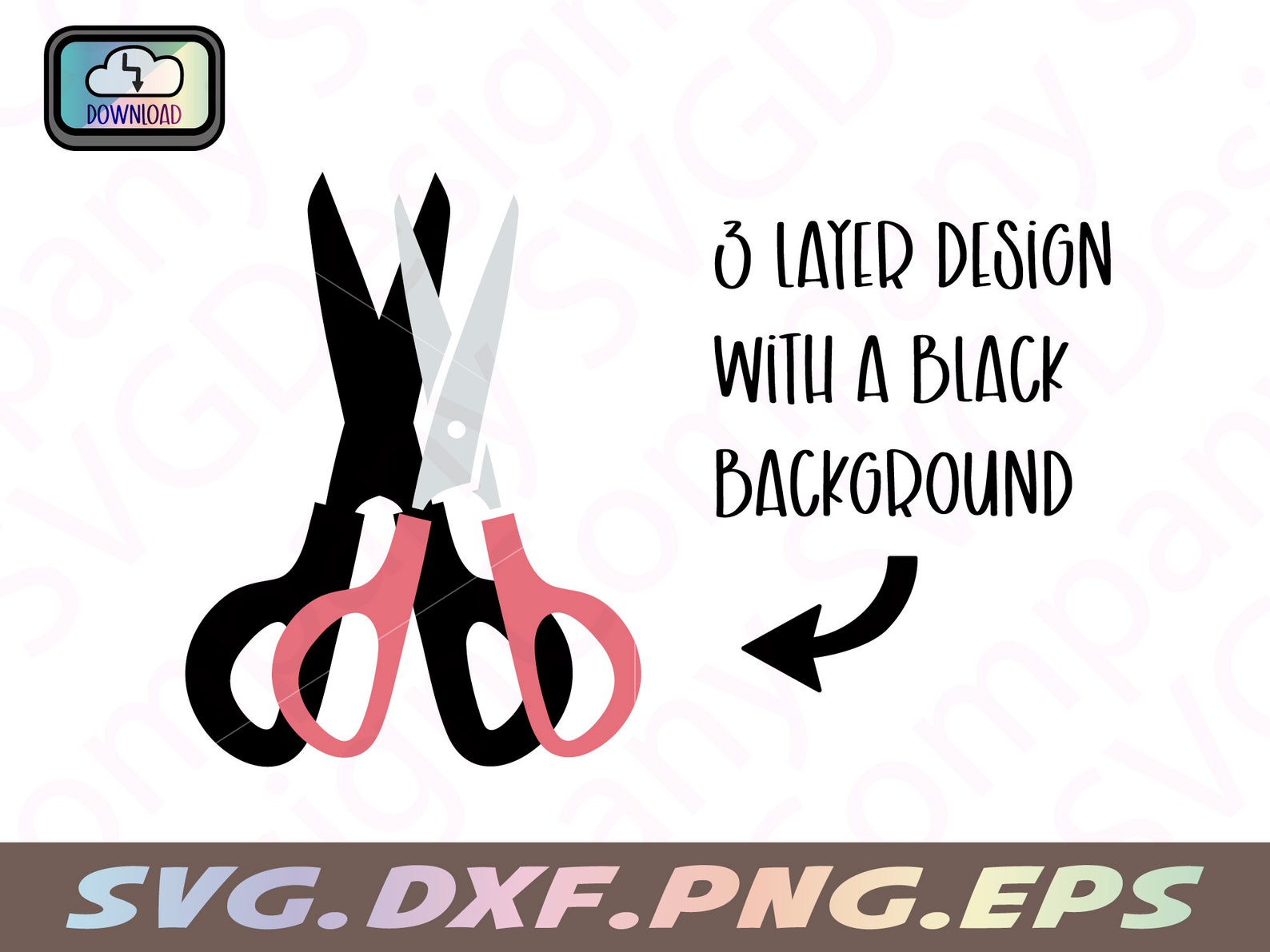Scissors Svg for Craft Cutting Machines Such as Cricut Single - Etsy