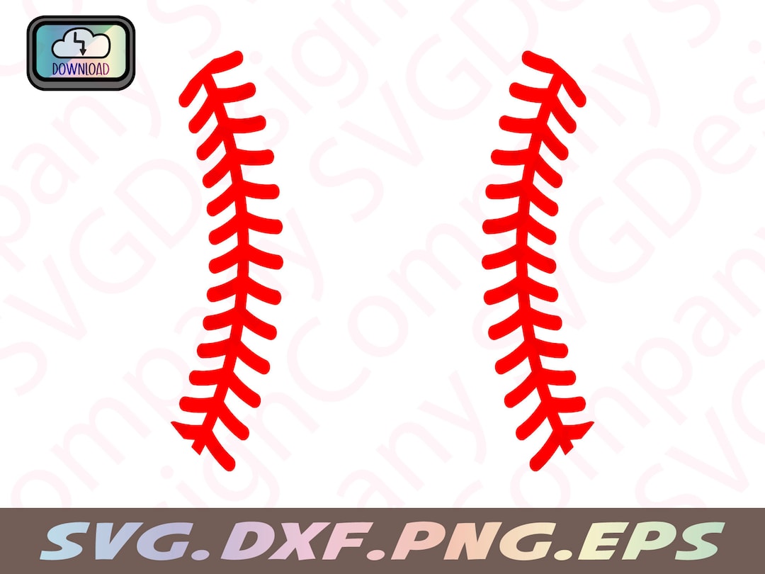 Baseball Stitches Svg, Softball Stitches Svg, Baseball Laces Svg ...