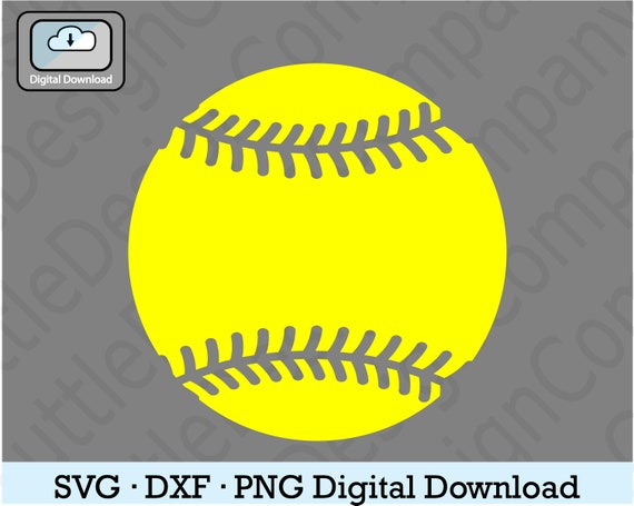 Softball Svg Softball Clipart Png Dxf Baseball Svg File Design For ...