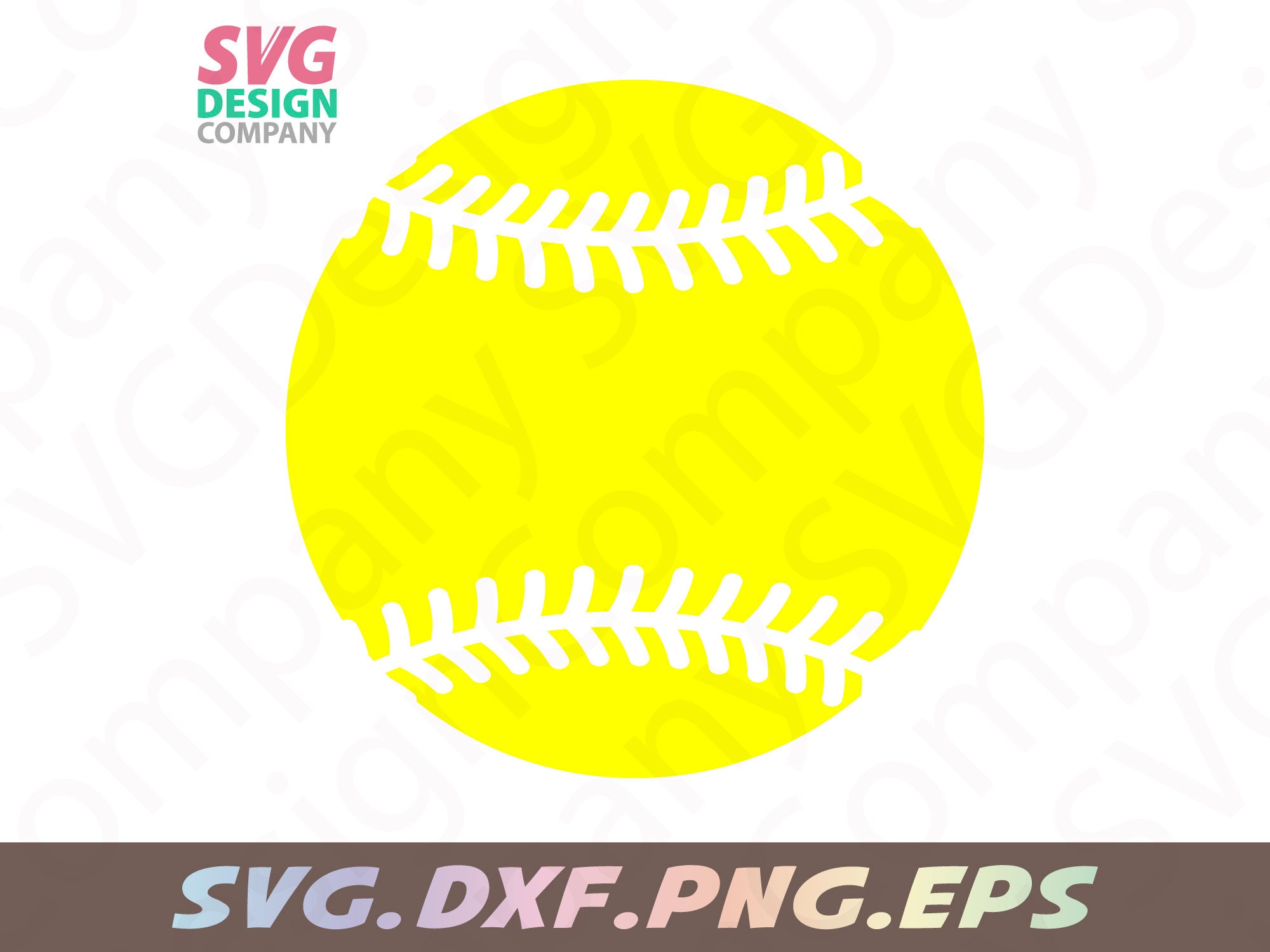 Softball SVG: Vector Cut File for Cricut, Silhouette (digital) - Etsy