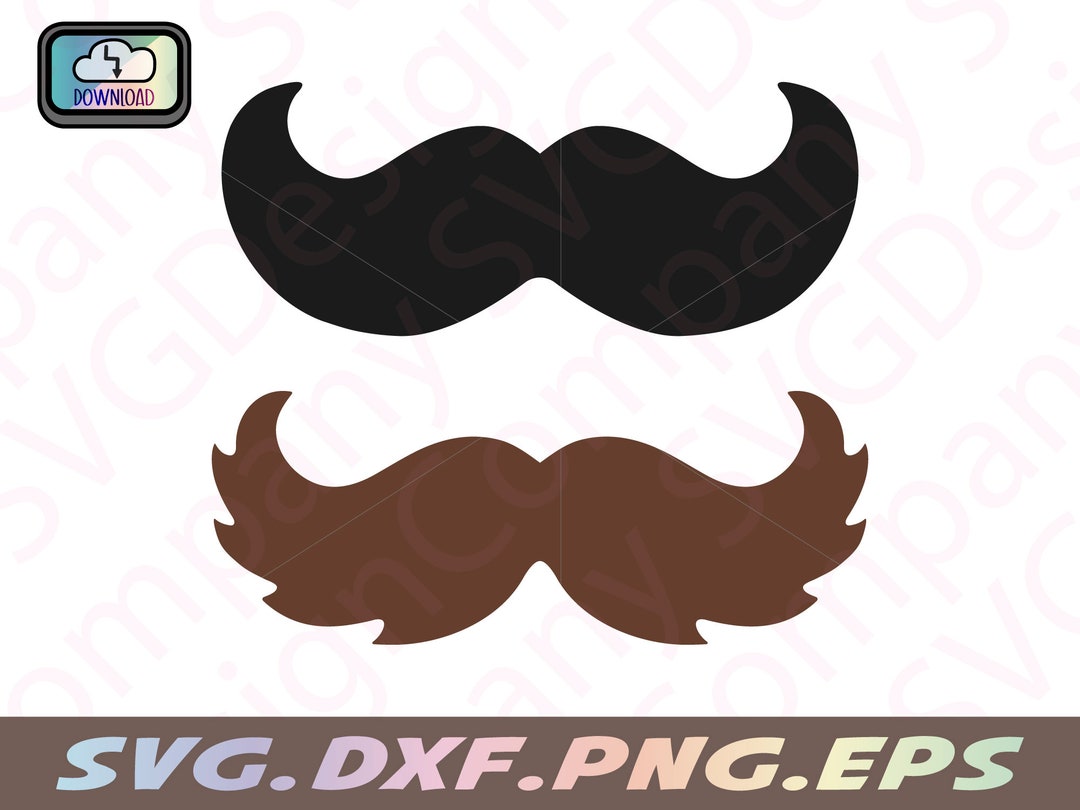 Mustache Svg Bundle Mustache Dxf Files Mustache Clipart - Etsy
