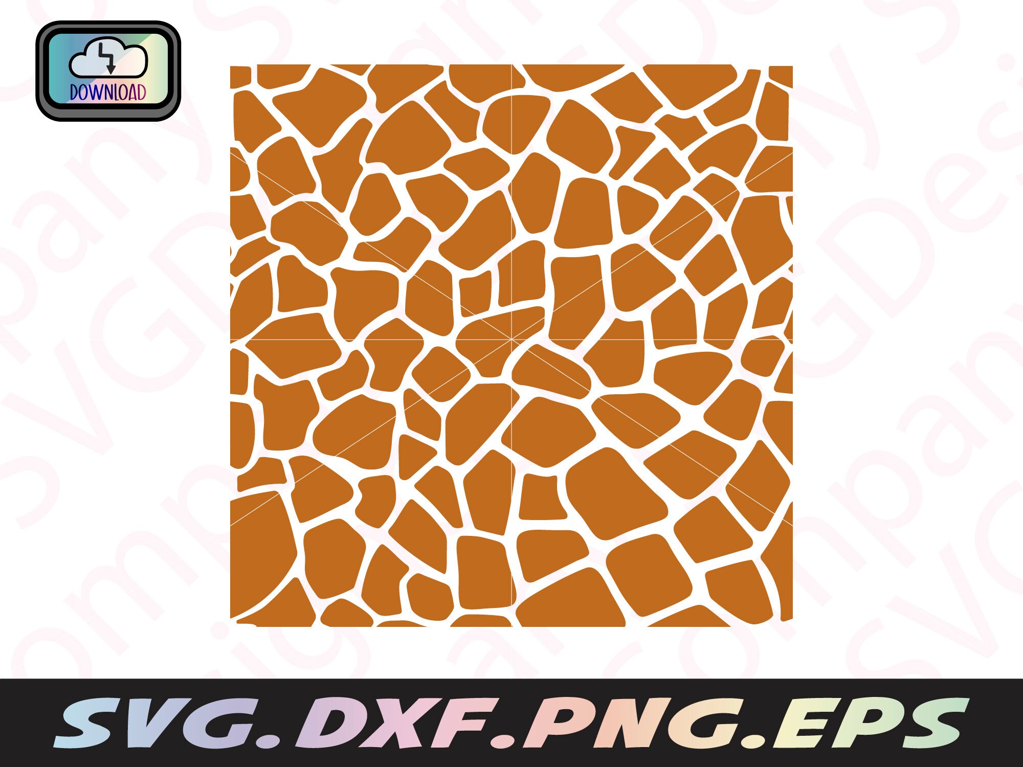 Giraffe Print Svg for Cricut Seamless Giraffe Print Svg for - Etsy