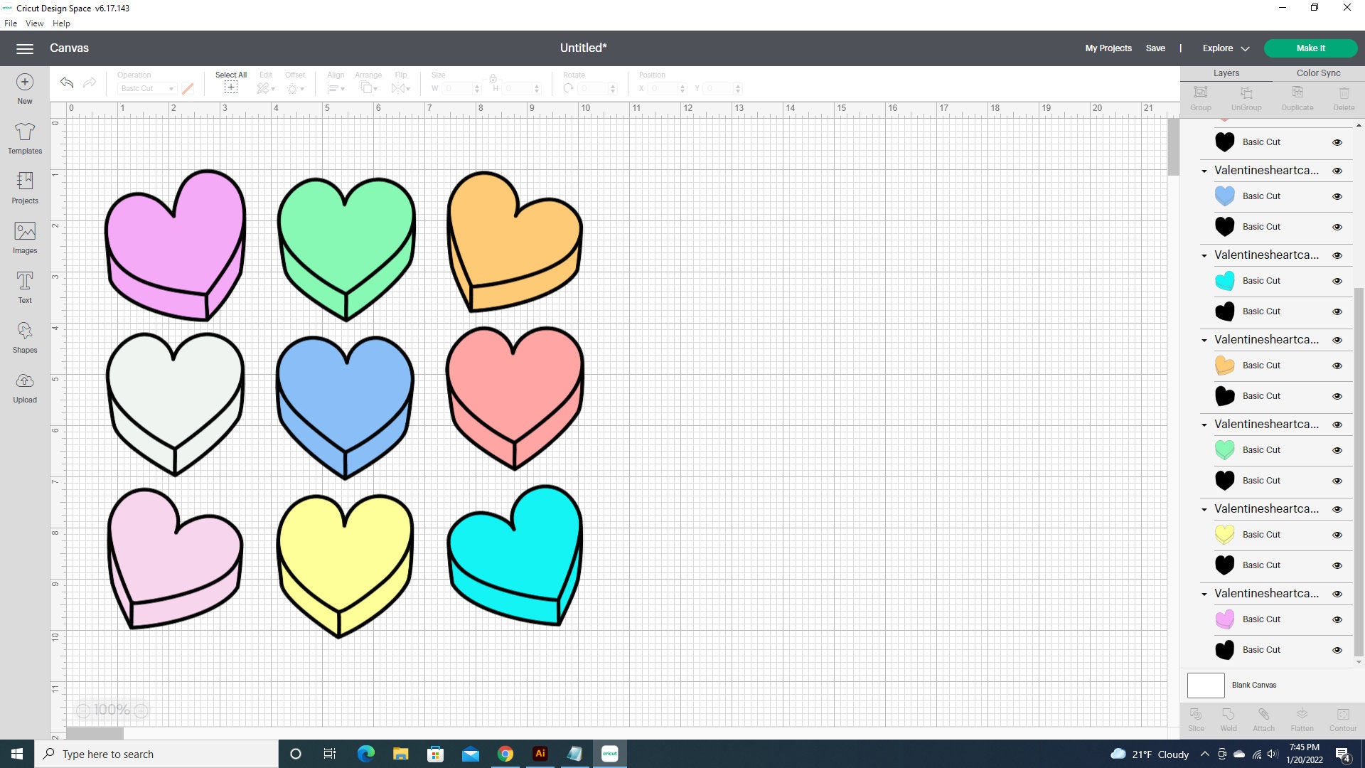 Blank Conversation Hearts Svg Blank Candy Hearts Svg for - Etsy Canada